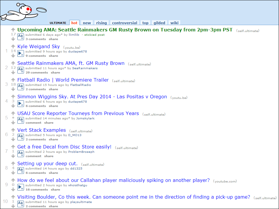 Why You Should Be On Reddit's r/ultimate - Skyd Magazine